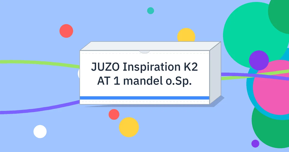 Symbolbild: Packung mit der Aufschrift JUZO Inspiration K2 AT 1 mandel o.Sp. (PZN 14925925) – Verfügbarkeit und Bezug in Apotheken in Frankfurt am Main