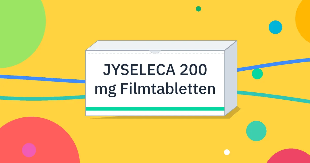 Symbolbild: Packung mit der Aufschrift JYSELECA 200 mg Filmtabletten (PZN 18728191) – Verfügbarkeit und Bezug in Apotheken in Frankfurt am Main