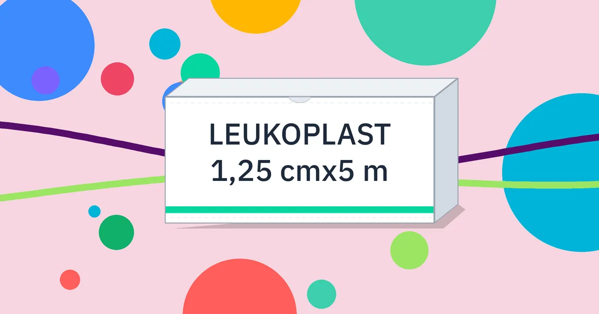 Symbolbild: Packung mit der Aufschrift LEUKOPLAST 1,25 cmx5 m (PZN 05529515) – Verfügbarkeit und Bezug in Apotheken in Frankfurt am Main