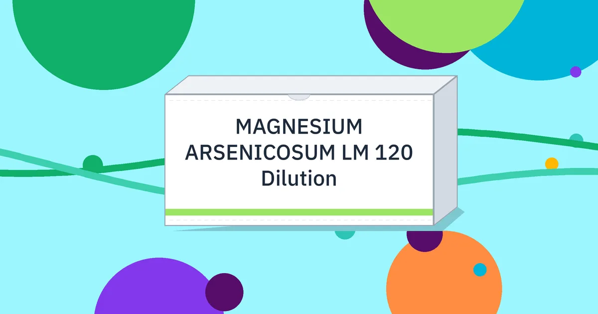 Symbolbild: Packung mit der Aufschrift MAGNESIUM ARSENICOSUM LM 120 Dilution (PZN 12936445) – Verfügbarkeit und Bezug in Apotheken in Frankfurt am Main