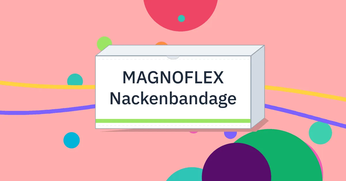 Symbolbild: Packung mit der Aufschrift MAGNOFLEX Nackenbandage (PZN 07379563) – Verfügbarkeit und Bezug in Apotheken in Frankfurt am Main