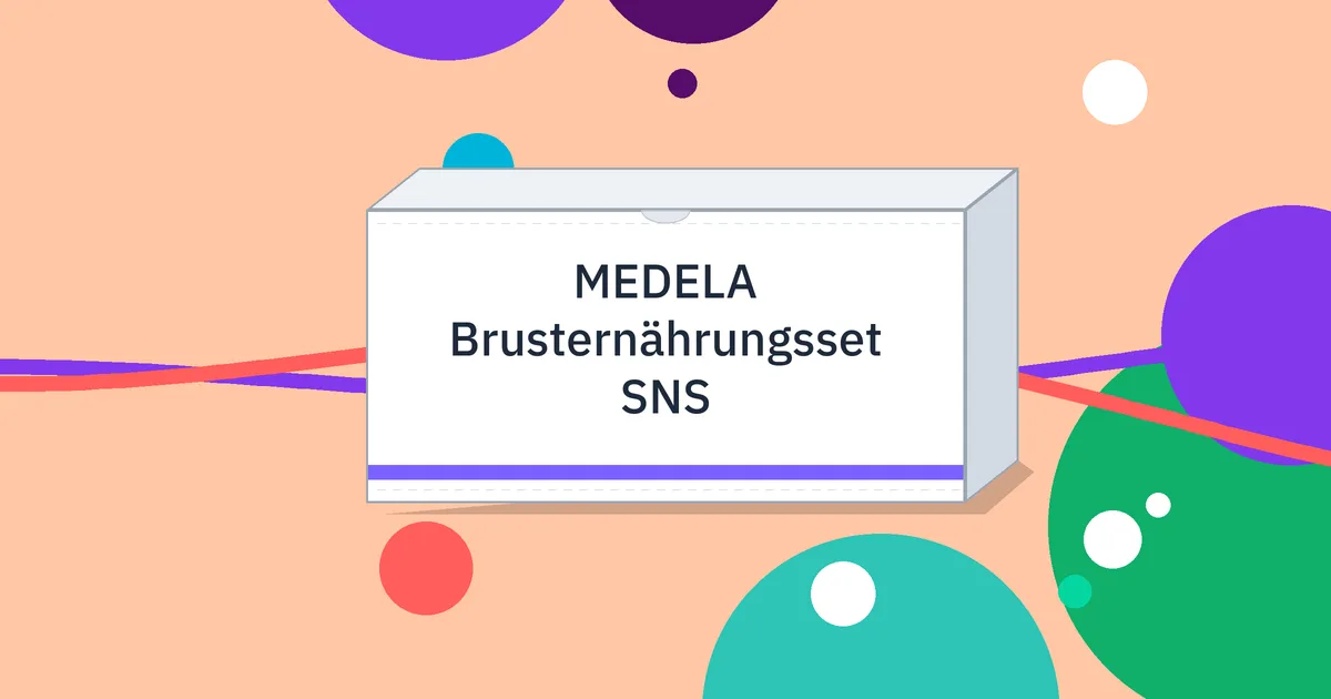 Symbolbild: Packung mit der Aufschrift MEDELA Brusternährungsset SNS (PZN 18598647) – Verfügbarkeit und Bezug in Apotheken in Frankfurt am Main
