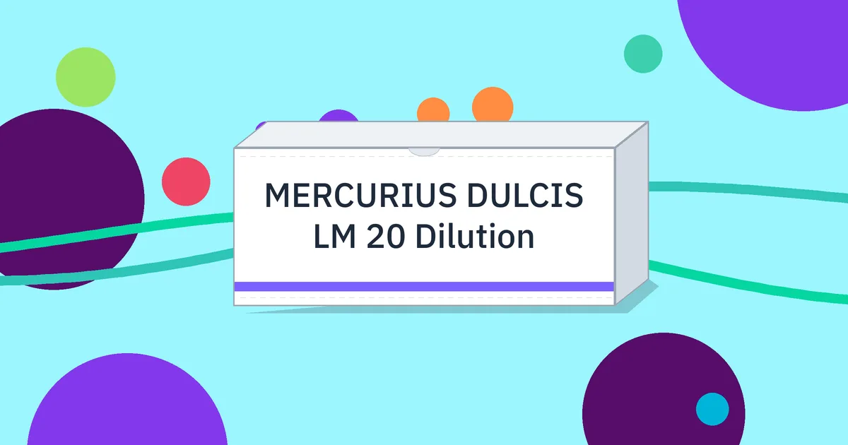 Symbolbild: Packung mit der Aufschrift MERCURIUS DULCIS LM 20 Dilution (PZN 12951456) – Verfügbarkeit und Bezug in Apotheken in Frankfurt am Main