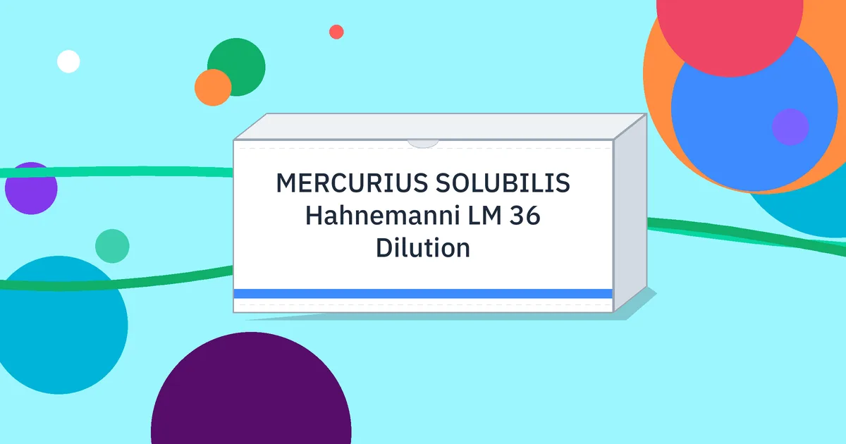 Symbolbild: Packung mit der Aufschrift MERCURIUS SOLUBILIS Hahnemanni LM 36 Dilution (PZN 12954271) – Verfügbarkeit und Bezug in Apotheken in Frankfurt am Main