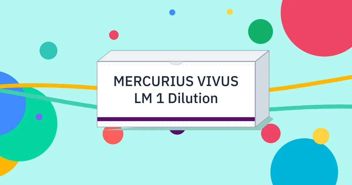 Symbolbild: Packung mit der Aufschrift MERCURIUS VIVUS LM 1 Dilution (PZN 12954868) – Verfügbarkeit und Bezug in Apotheken in Frankfurt am Main