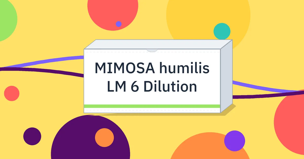 Symbolbild: Packung mit der Aufschrift MIMOSA humilis LM 6 Dilution (PZN 13608341) – Verfügbarkeit und Bezug in Apotheken in Frankfurt am Main