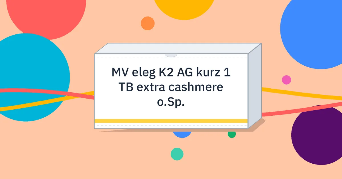 Symbolbild: Packung mit der Aufschrift MV eleg K2 AG kurz 1 TB extra cashmere o.Sp. (PZN 14673346) – Verfügbarkeit und Bezug in Apotheken in Frankfurt am Main