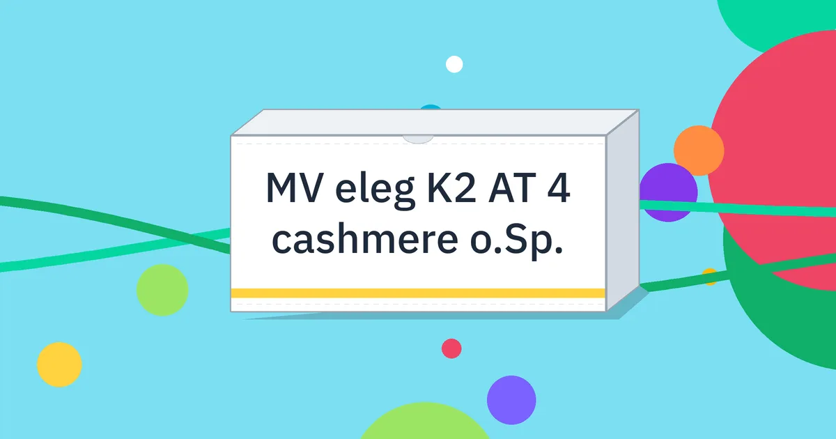 Symbolbild: Packung mit der Aufschrift MV eleg K2 AT 4 cashmere o.Sp. (PZN 15284925) – Verfügbarkeit und Bezug in Apotheken in Frankfurt am Main