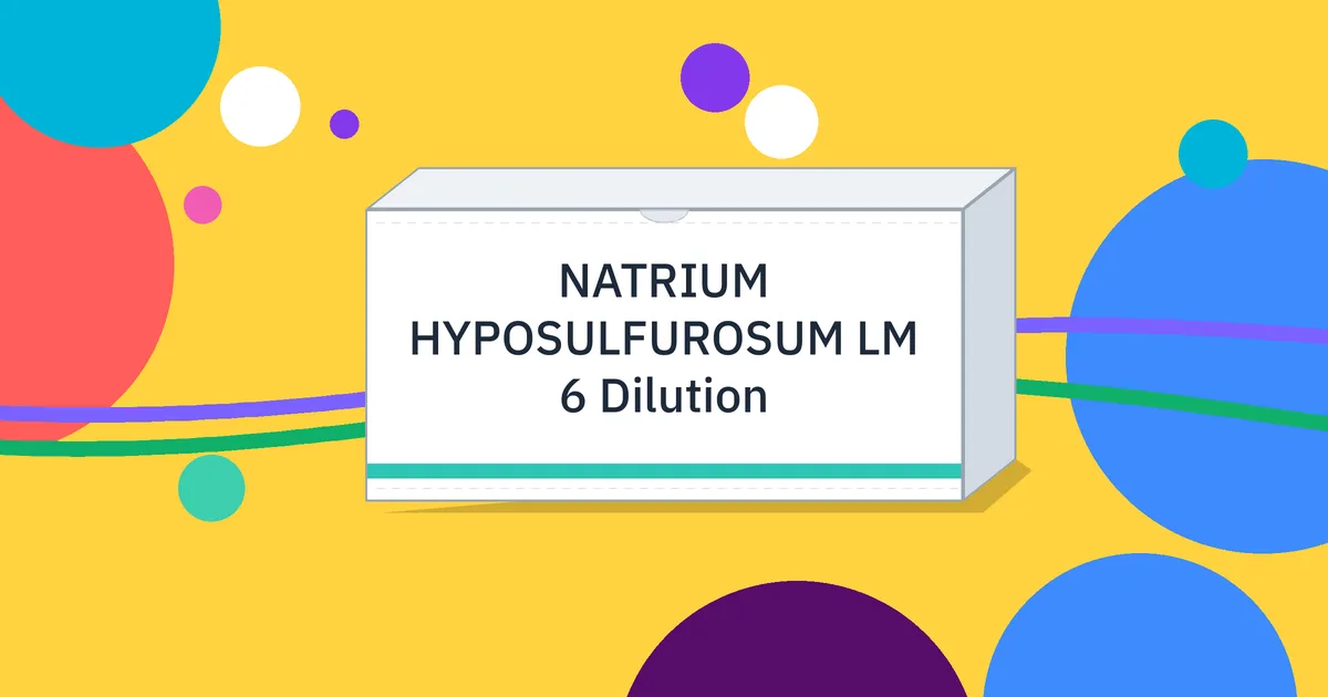 Symbolbild: Packung mit der Aufschrift NATRIUM HYPOSULFUROSUM LM 6 Dilution (PZN 12963809) – Verfügbarkeit und Bezug in Apotheken in Frankfurt am Main