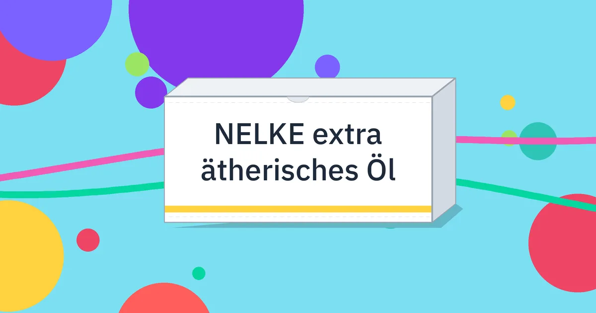 Symbolbild: Packung mit der Aufschrift NELKE extra ätherisches Öl (PZN 01230759) – Verfügbarkeit und Bezug in Apotheken in Frankfurt am Main
