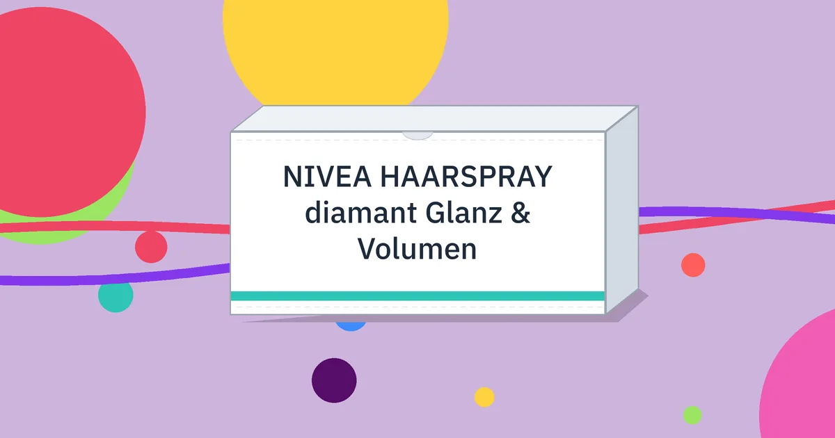 Symbolbild: Packung mit der Aufschrift NIVEA HAARSPRAY diamant Glanz & Volumen (PZN 11325521) – Verfügbarkeit und Bezug in Apotheken in Frankfurt am Main