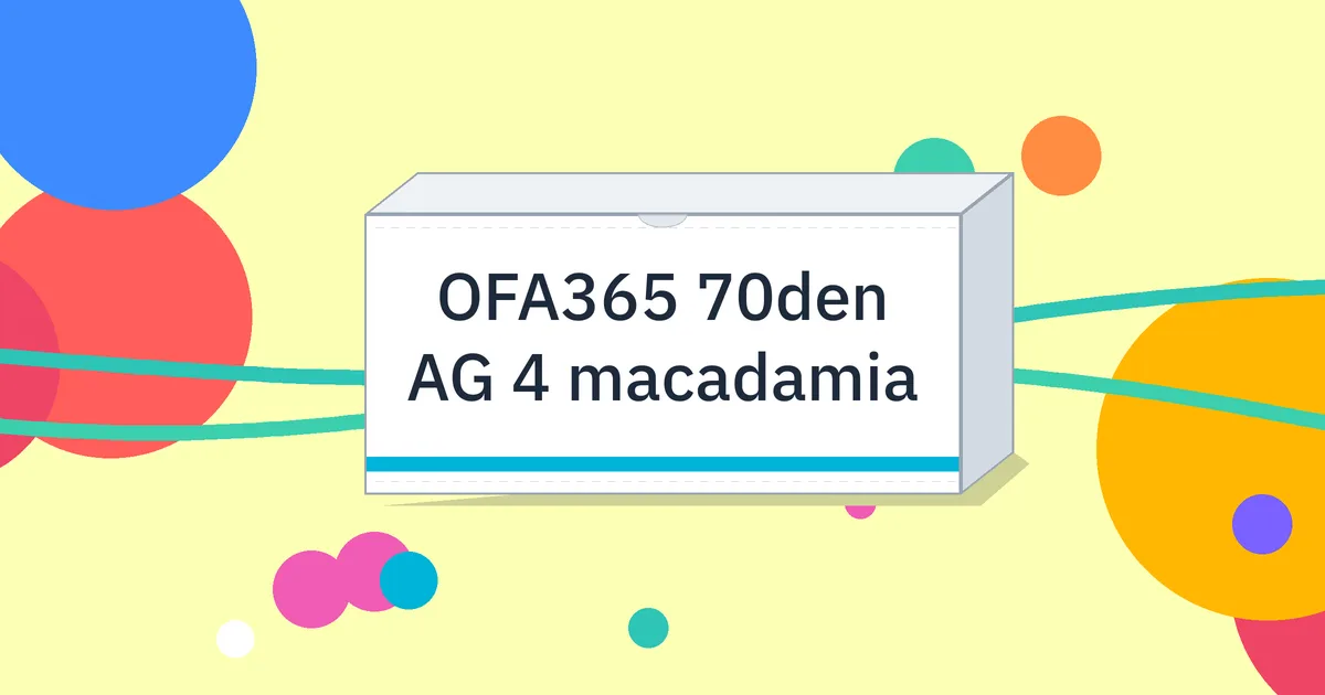 Symbolbild: Packung mit der Aufschrift OFA365 70den AG 4 macadamia (PZN 16722238) – Verfügbarkeit und Bezug in Apotheken in Frankfurt am Main