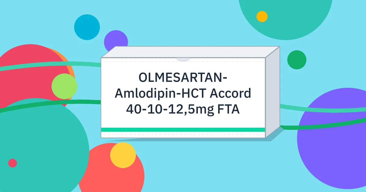Symbolbild: Packung mit der Aufschrift OLMESARTAN-Amlodipin-HCT Accord 40-10-12,5mg FTA (PZN 16799382) – Verfügbarkeit und Bezug in Apotheken in Frankfurt am Main