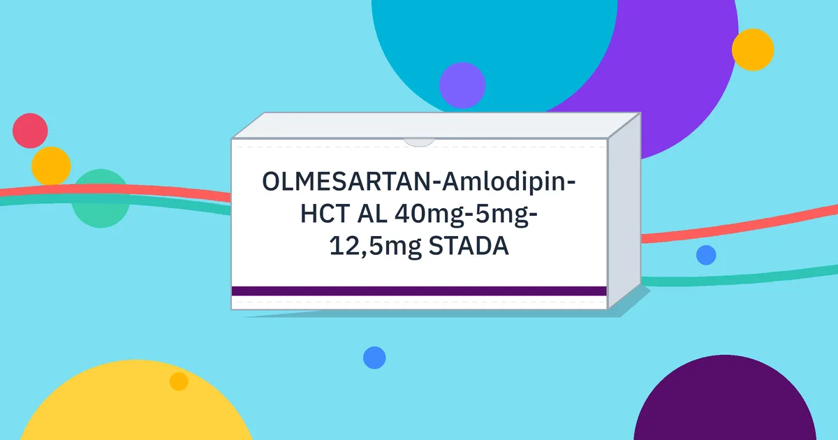 Symbolbild: Packung mit der Aufschrift OLMESARTAN-Amlodipin-HCT AL 40mg-5mg-12,5mg STADA (PZN 20088735) – Verfügbarkeit und Bezug in Apotheken in Frankfurt am Main