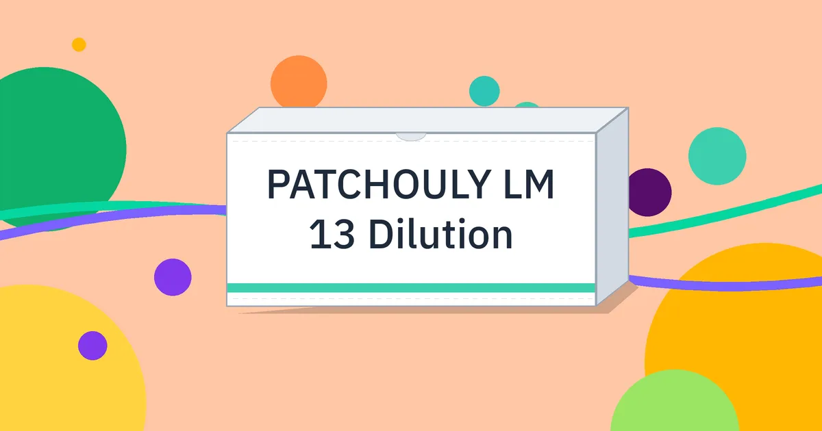 Symbolbild: Packung mit der Aufschrift PATCHOULY LM 13 Dilution (PZN 13632799) – Verfügbarkeit und Bezug in Apotheken in Frankfurt am Main