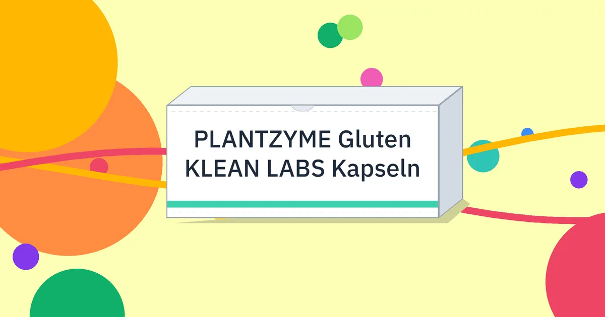 Symbolbild: Packung mit der Aufschrift PLANTZYME Gluten KLEAN LABS Kapseln (PZN 18066689) – Verfügbarkeit und Bezug in Apotheken in Frankfurt am Main