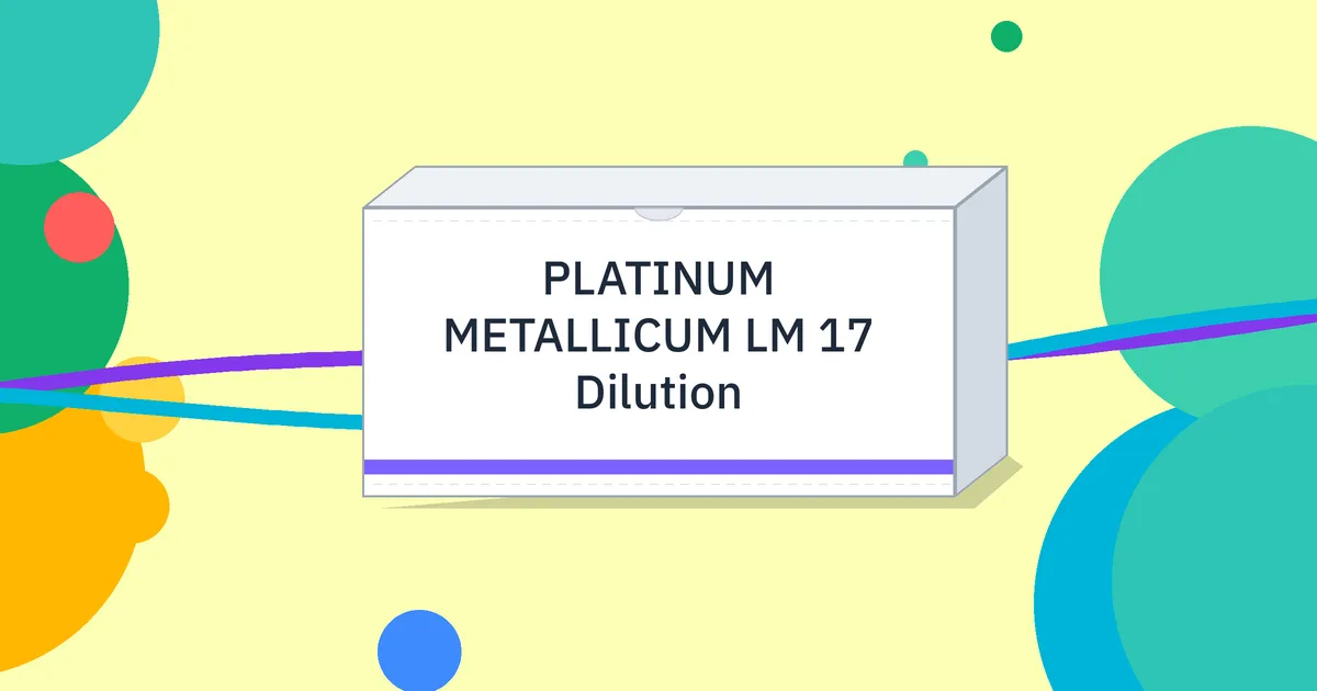 Symbolbild: Packung mit der Aufschrift PLATINUM METALLICUM LM 17 Dilution (PZN 13038429) – Verfügbarkeit und Bezug in Apotheken in Frankfurt am Main