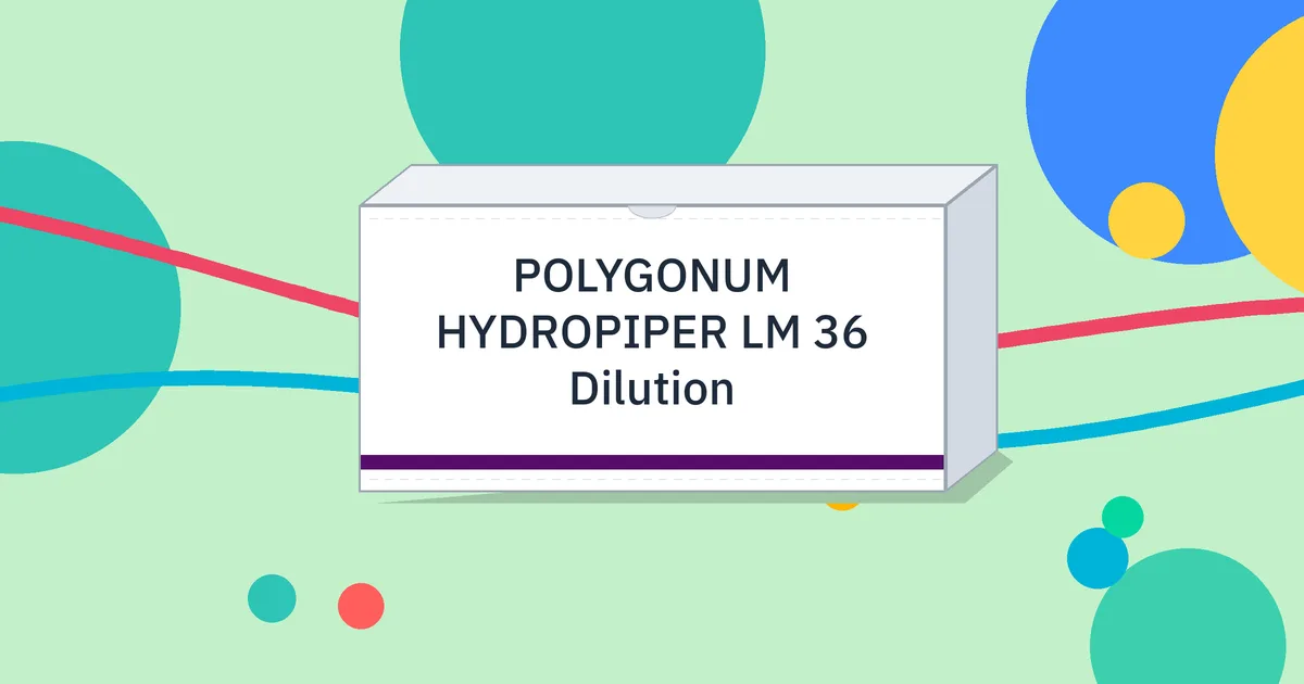 Symbolbild: Packung mit der Aufschrift POLYGONUM HYDROPIPER LM 36 Dilution (PZN 13662642) – Verfügbarkeit und Bezug in Apotheken in Frankfurt am Main