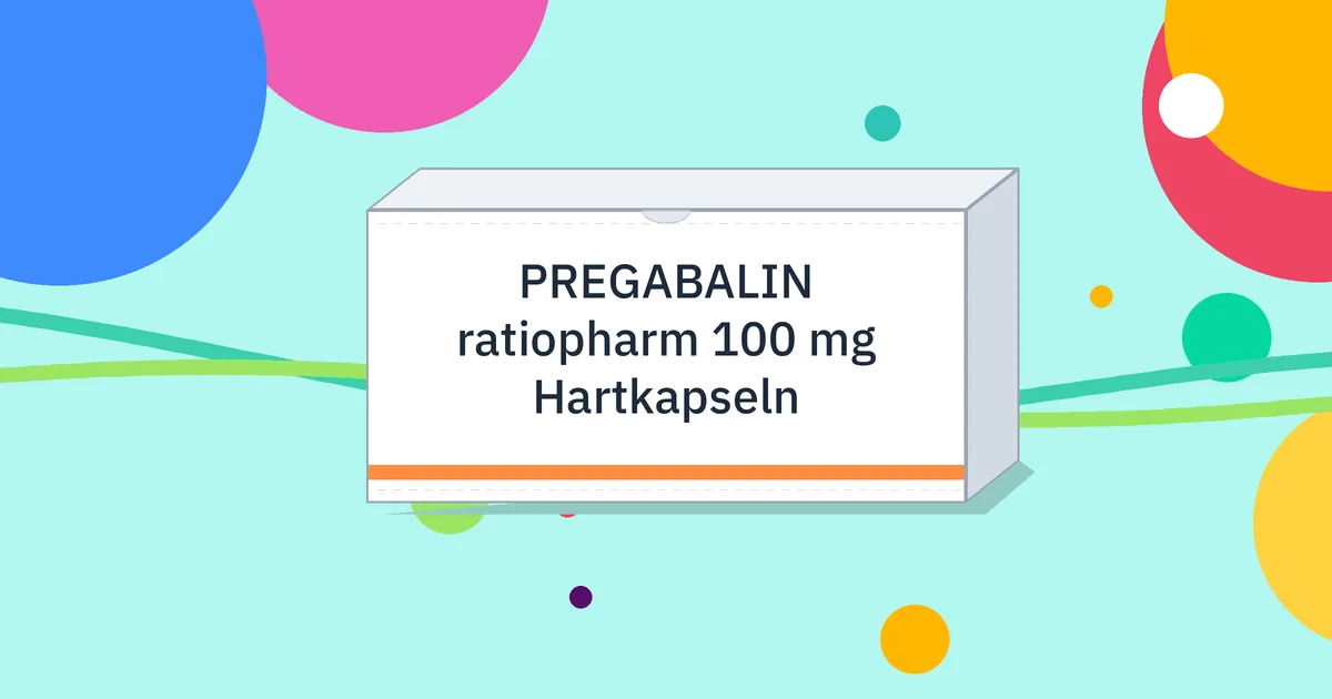 Symbolbild: Packung mit der Aufschrift PREGABALIN ratiopharm 100 mg Hartkapseln (PZN 18065477) – Verfügbarkeit und Bezug in Apotheken in Frankfurt am Main