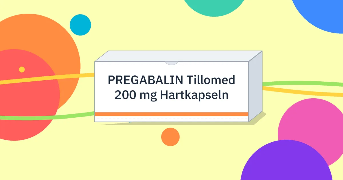 Symbolbild: Packung mit der Aufschrift PREGABALIN Tillomed 200 mg Hartkapseln (PZN 15200360) – Verfügbarkeit und Bezug in Apotheken in Frankfurt am Main