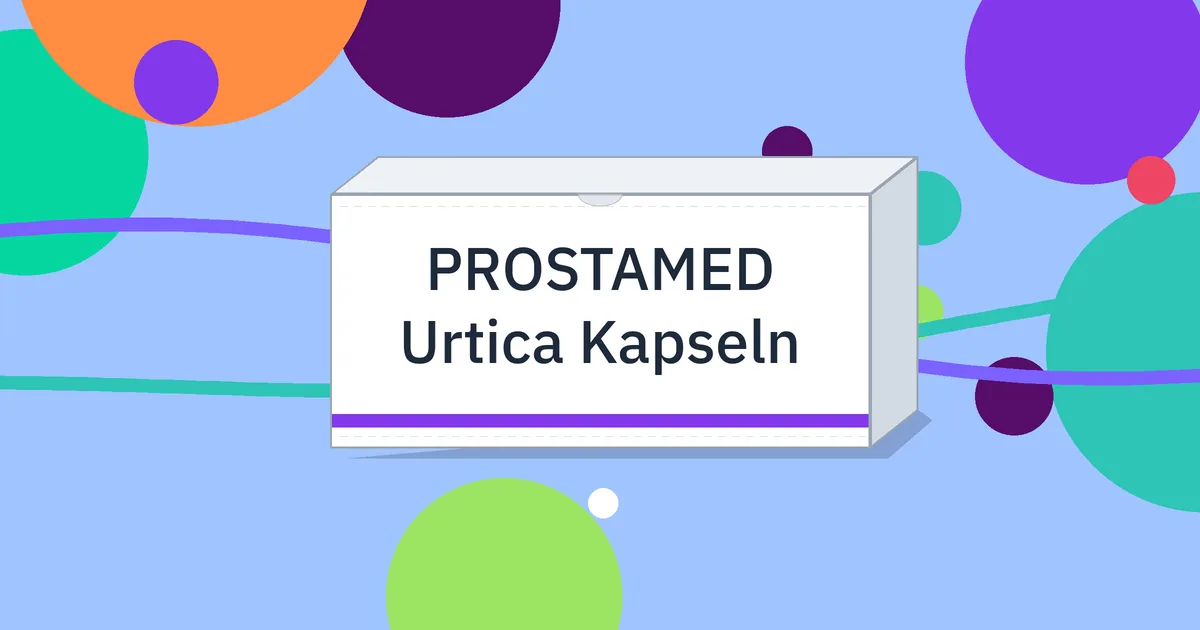 Symbolbild: Packung mit der Aufschrift PROSTAMED Urtica Kapseln (PZN 04004615) – Verfügbarkeit und Bezug in Apotheken in Frankfurt am Main