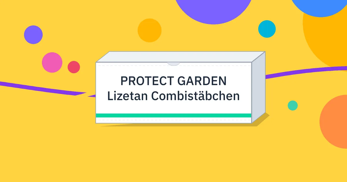 Symbolbild: Packung mit der Aufschrift PROTECT GARDEN Lizetan Combistäbchen (PZN 14361687) – Verfügbarkeit und Bezug in Apotheken in Frankfurt am Main