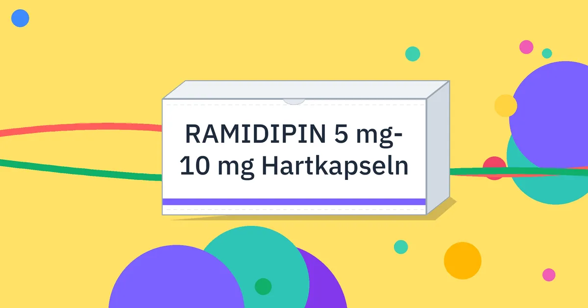 Symbolbild: Packung mit der Aufschrift RAMIDIPIN 5 mg-10 mg Hartkapseln (PZN 12520549) – Verfügbarkeit und Bezug in Apotheken in Frankfurt am Main