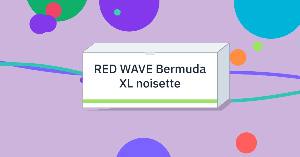 Symbolbild: Packung mit der Aufschrift RED WAVE Bermuda XL noisette (PZN 16192792) – Verfügbarkeit und Bezug in Apotheken in Frankfurt am Main