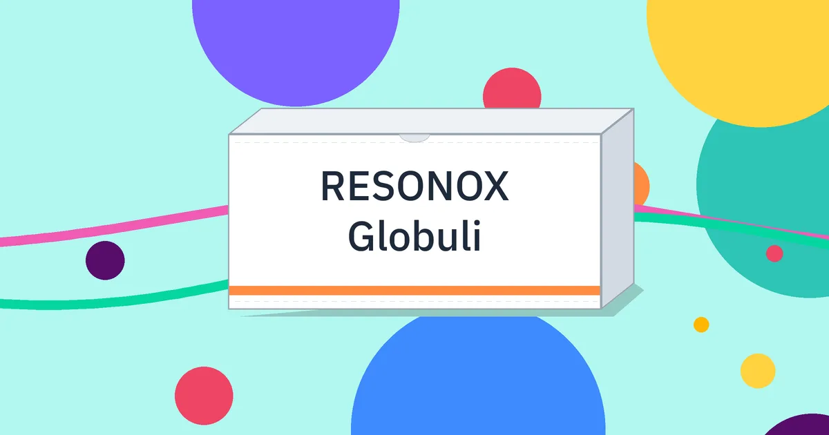 Symbolbild: Packung mit der Aufschrift RESONOX Globuli (PZN 16146409) – Verfügbarkeit und Bezug in Apotheken in Frankfurt am Main
