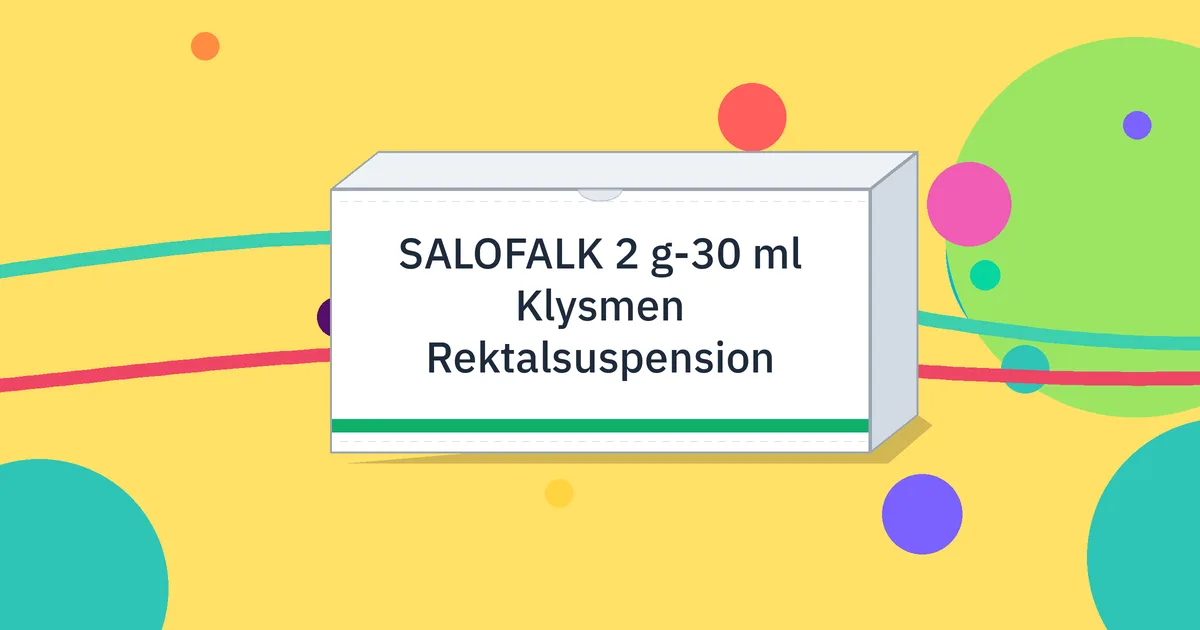 Symbolbild: Packung mit der Aufschrift SALOFALK 2 g-30 ml Klysmen Rektalsuspension (PZN 08888692) – Verfügbarkeit und Bezug in Apotheken in Frankfurt am Main