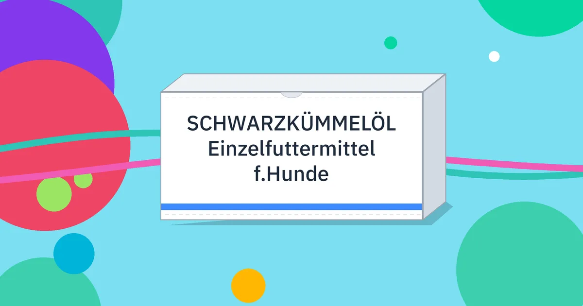 Symbolbild: Packung mit der Aufschrift SCHWARZKÜMMELÖL Einzelfuttermittel f.Hunde (PZN 14221259) – Verfügbarkeit und Bezug in Apotheken in Frankfurt am Main