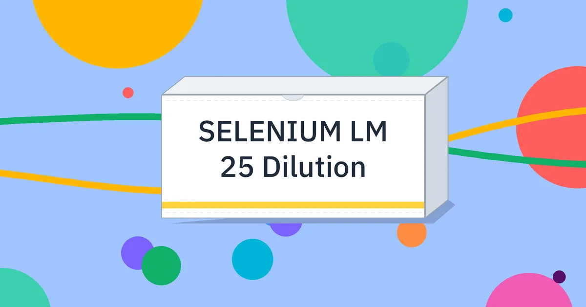 Symbolbild: Packung mit der Aufschrift SELENIUM LM 25 Dilution (PZN 13185892) – Verfügbarkeit und Bezug in Apotheken in Frankfurt am Main