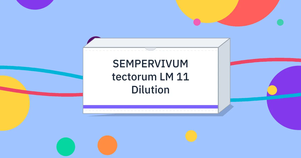 Symbolbild: Packung mit der Aufschrift SEMPERVIVUM tectorum LM 11 Dilution (PZN 13186182) – Verfügbarkeit und Bezug in Apotheken in Frankfurt am Main