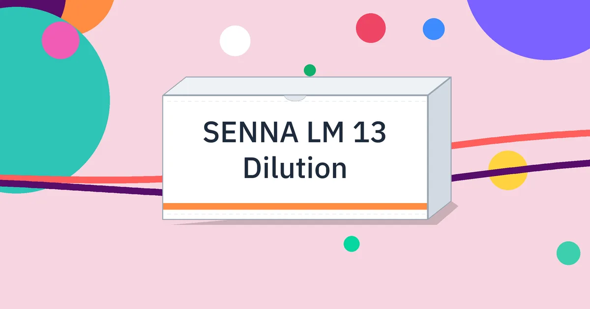 Symbolbild: Packung mit der Aufschrift SENNA LM 13 Dilution (PZN 13188057) – Verfügbarkeit und Bezug in Apotheken in Frankfurt am Main