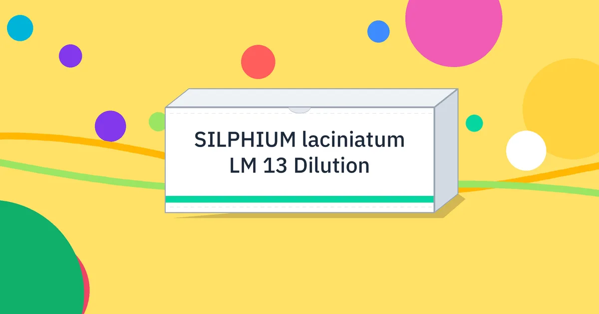 Symbolbild: Packung mit der Aufschrift SILPHIUM laciniatum LM 13 Dilution (PZN 13679074) – Verfügbarkeit und Bezug in Apotheken in Frankfurt am Main