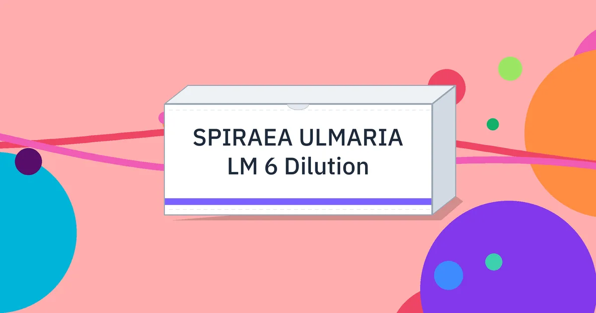 Symbolbild: Packung mit der Aufschrift SPIRAEA ULMARIA LM 6 Dilution (PZN 13195979) – Verfügbarkeit und Bezug in Apotheken in Frankfurt am Main