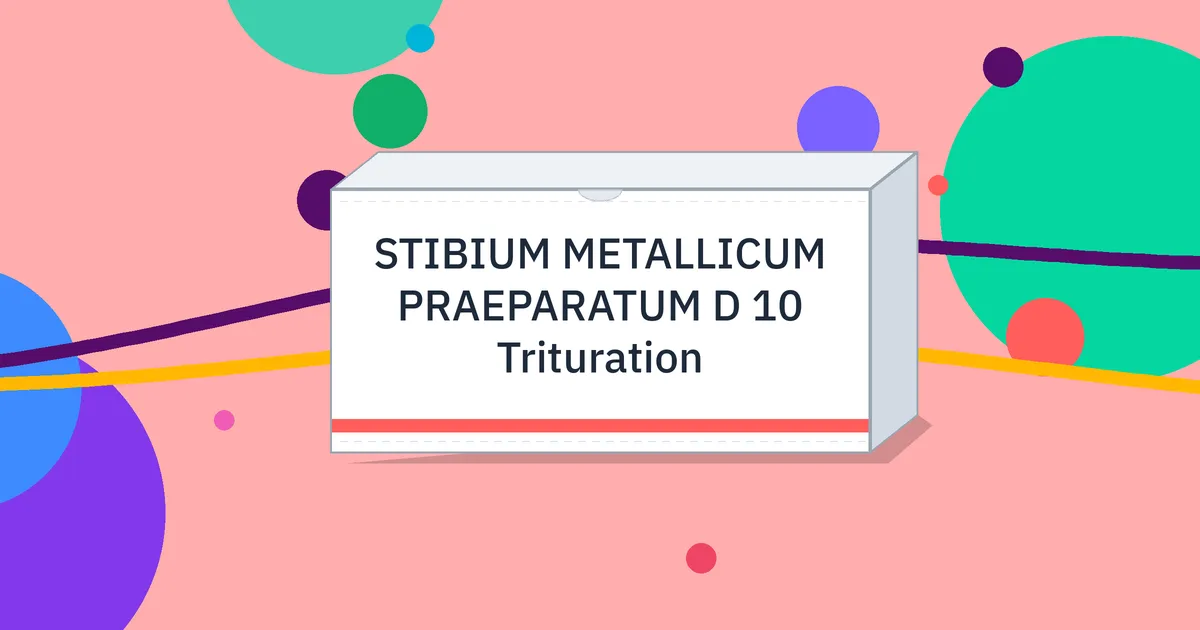 Symbolbild: Packung mit der Aufschrift STIBIUM METALLICUM PRAEPARATUM D 10 Trituration (PZN 02596847) – Verfügbarkeit und Bezug in Apotheken in Frankfurt am Main