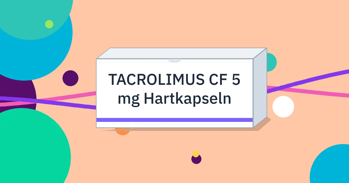 Symbolbild: Packung mit der Aufschrift TACROLIMUS CF 5 mg Hartkapseln (PZN 18028192) – Verfügbarkeit und Bezug in Apotheken in Frankfurt am Main