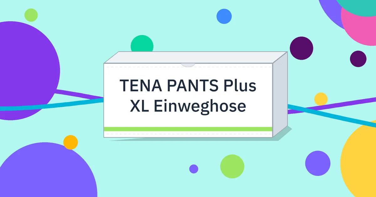 Symbolbild: Packung mit der Aufschrift TENA PANTS Plus XL Einweghose (PZN 13232137) – Verfügbarkeit und Bezug in Apotheken in Frankfurt am Main