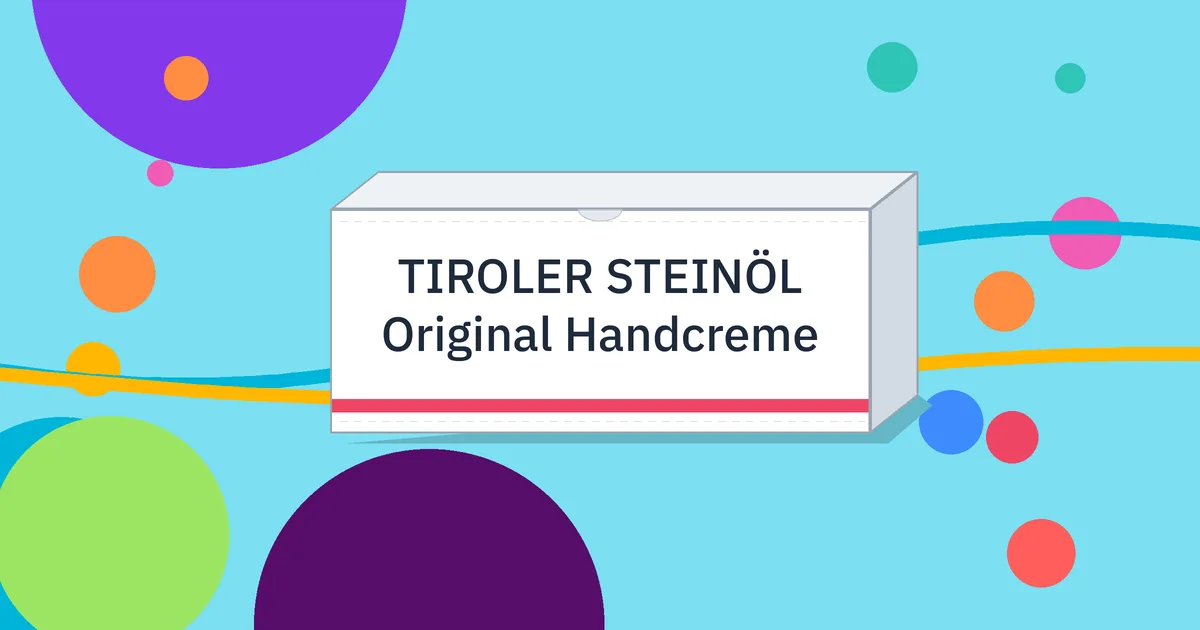 Symbolbild: Packung mit der Aufschrift TIROLER STEINÖL Original Handcreme (PZN 12575125) – Verfügbarkeit und Bezug in Apotheken in Frankfurt am Main