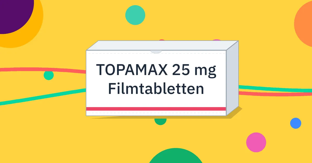 Symbolbild: Packung mit der Aufschrift TOPAMAX 25 mg Filmtabletten (PZN 01469147) – Verfügbarkeit und Bezug in Apotheken in Frankfurt am Main