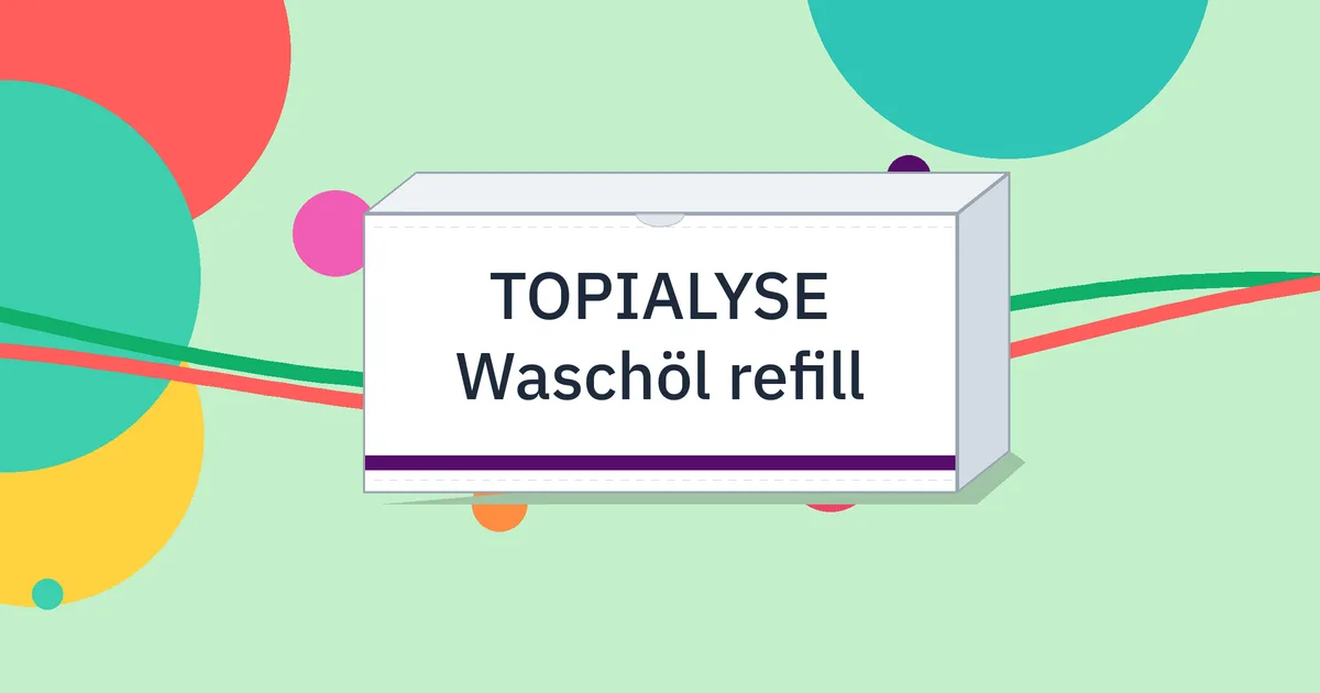 Symbolbild: Packung mit der Aufschrift TOPIALYSE Waschöl refill (PZN 20788579) – Verfügbarkeit und Bezug in Apotheken in Frankfurt am Main
