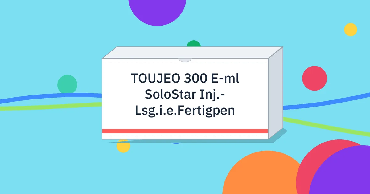 Symbolbild: Packung mit der Aufschrift TOUJEO 300 E-ml SoloStar Inj.-Lsg.i.e.Fertigpen (PZN 10822447) – Verfügbarkeit und Bezug in Apotheken in Frankfurt am Main