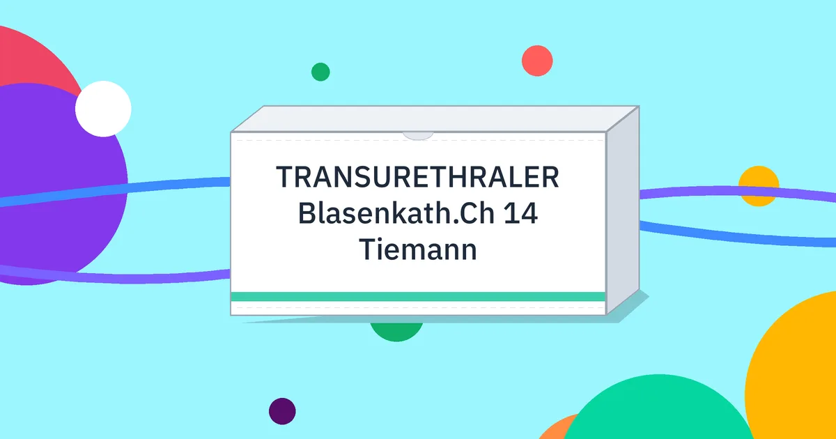 Symbolbild: Packung mit der Aufschrift TRANSURETHRALER Blasenkath.Ch 14 Tiemann (PZN 04764556) – Verfügbarkeit und Bezug in Apotheken in Frankfurt am Main