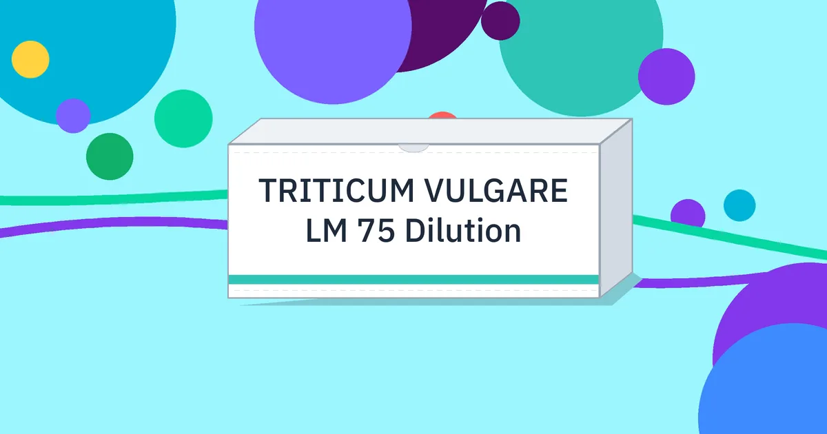 Symbolbild: Packung mit der Aufschrift TRITICUM VULGARE LM 75 Dilution (PZN 13252358) – Verfügbarkeit und Bezug in Apotheken in Frankfurt am Main