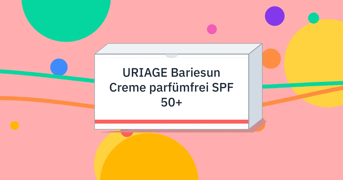 Symbolbild: Packung mit der Aufschrift URIAGE Bariesun Creme parfümfrei SPF 50+ (PZN 17182608) – Verfügbarkeit und Bezug in Apotheken in Frankfurt am Main