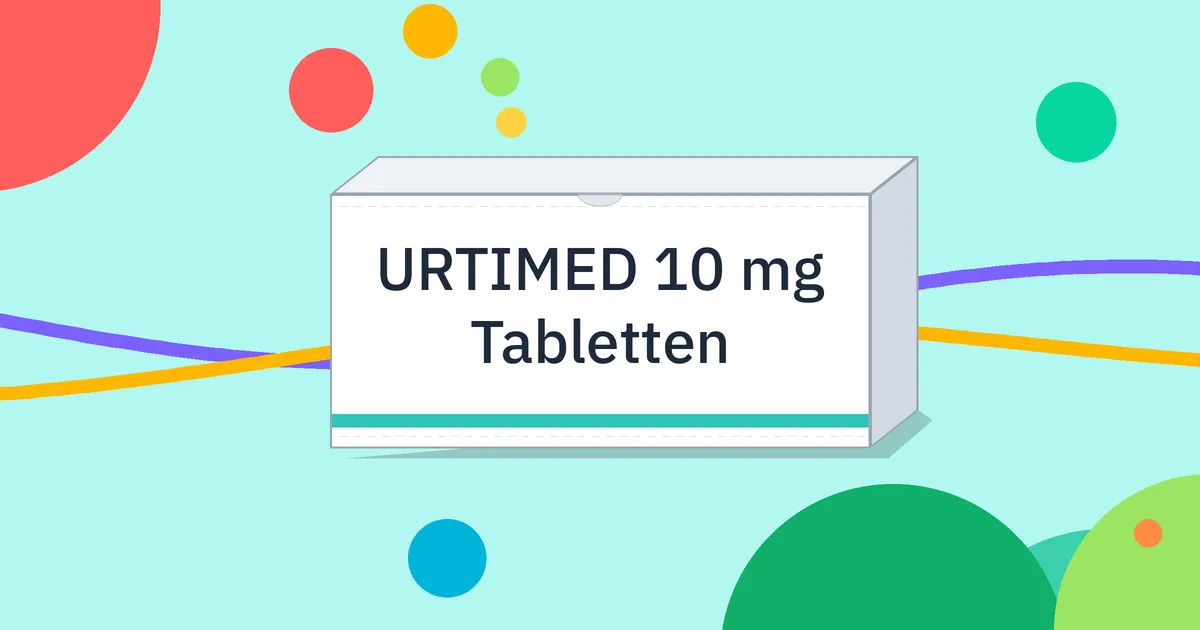 Symbolbild: Packung mit der Aufschrift URTIMED 10 mg Tabletten (PZN 06470793) – Verfügbarkeit und Bezug in Apotheken in Frankfurt am Main