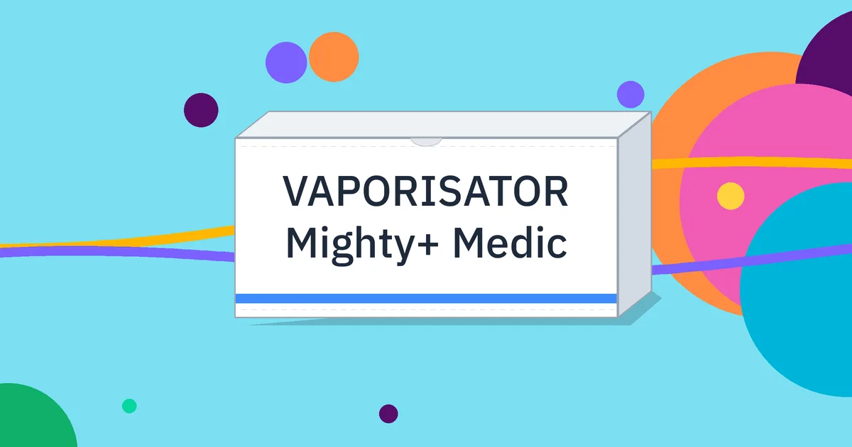 Symbolbild: Packung mit der Aufschrift VAPORISATOR Mighty+ Medic (PZN 17885681) – Verfügbarkeit und Bezug in Apotheken in Frankfurt am Main