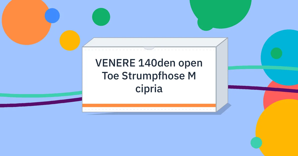 Symbolbild: Packung mit der Aufschrift VENERE 140den open Toe Strumpfhose M cipria (PZN 16174096) – Verfügbarkeit und Bezug in Apotheken in Frankfurt am Main