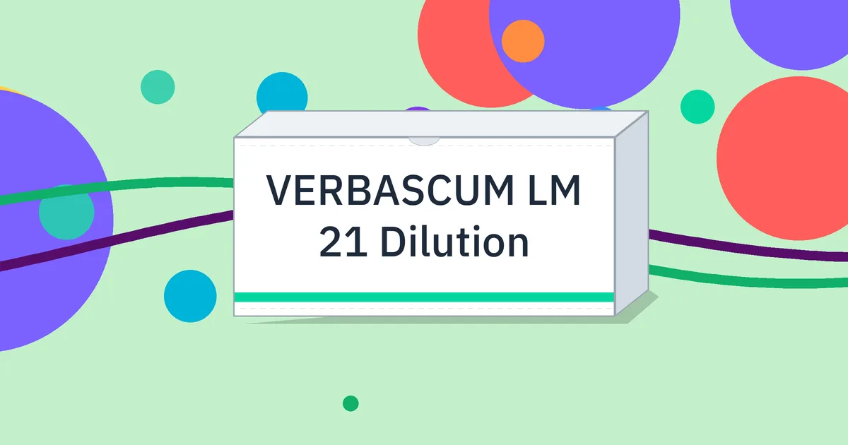 Symbolbild: Packung mit der Aufschrift VERBASCUM LM 21 Dilution (PZN 13266343) – Verfügbarkeit und Bezug in Apotheken in Frankfurt am Main